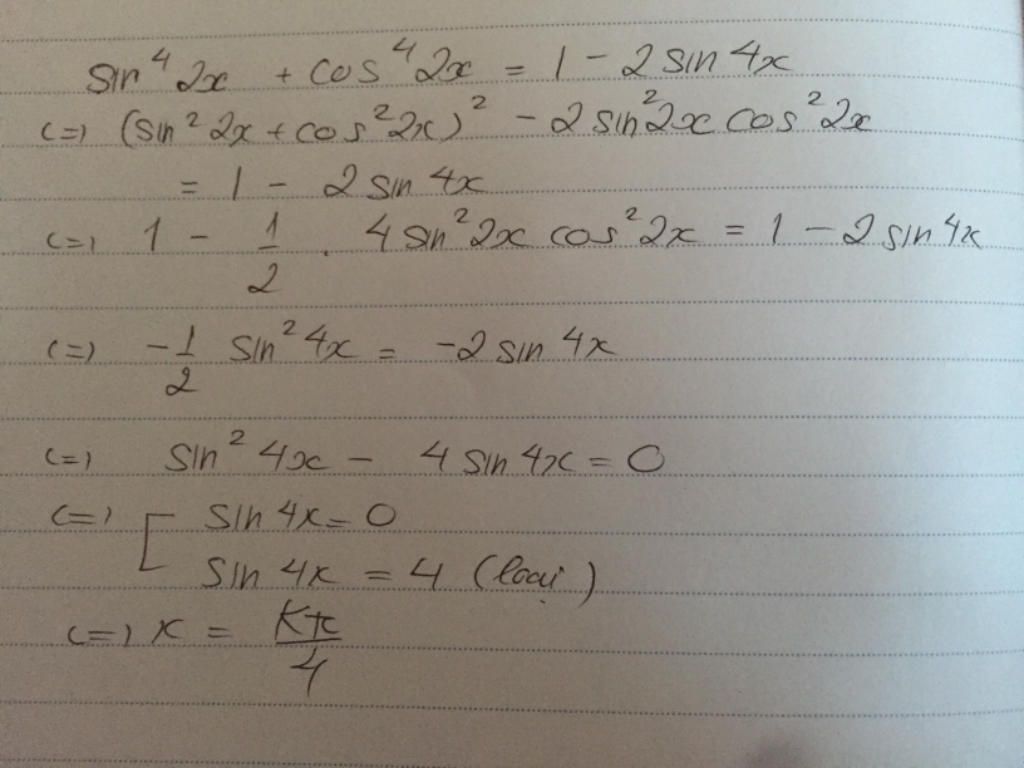 Sin 4 2x Cos 4 2x 1 2sin4x C u H i 1452762 Hoidap247 Sin 4 2x Cos 4 2x 1 2sin4x C u H i 1452762 Hoidap247