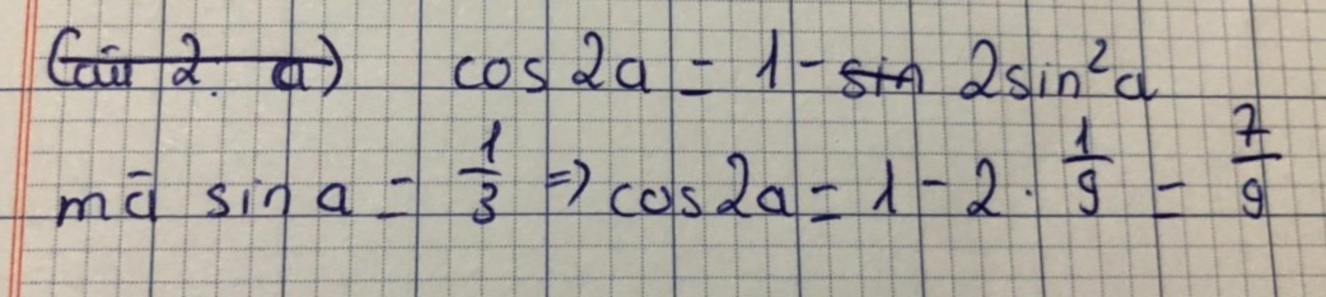 Cách tính cos 2a và ứng dụng trong toán học và vật lý