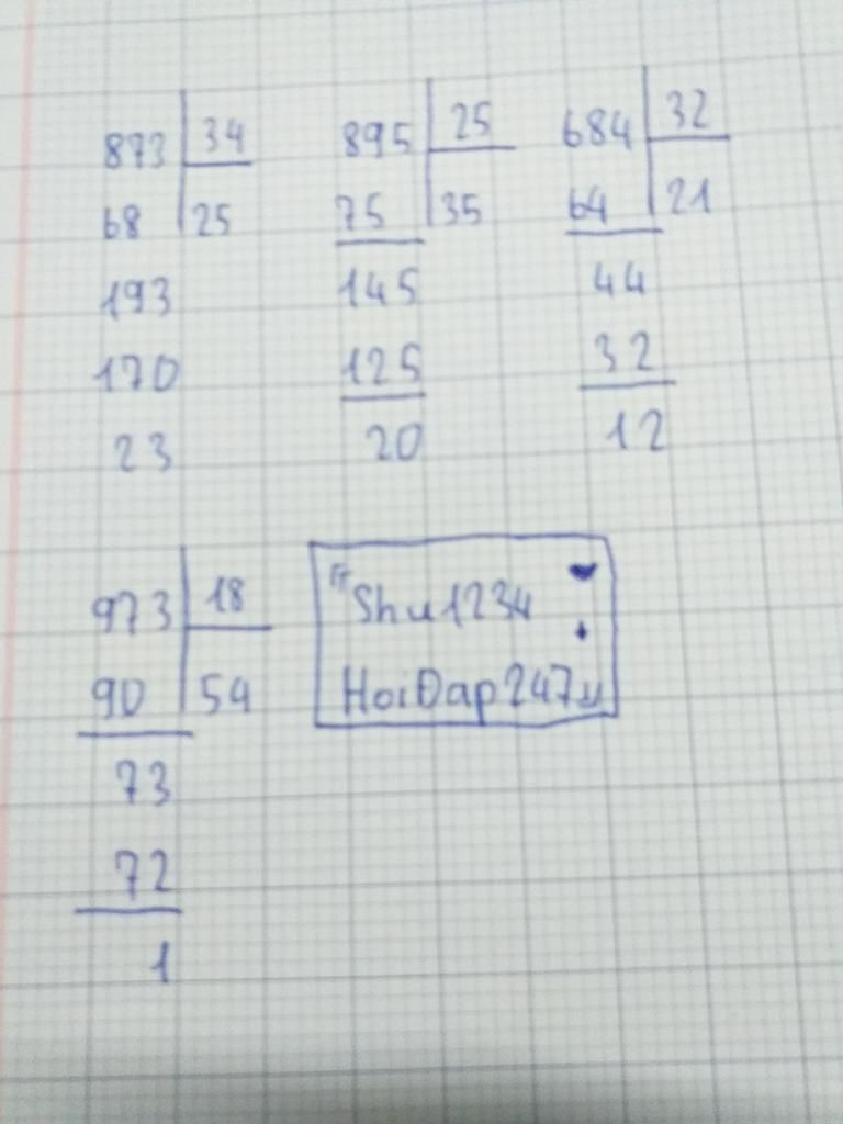 873:34. 895:25 684:32= 973:18= mọi người giúp em với ak em cảm ơn ak ...
