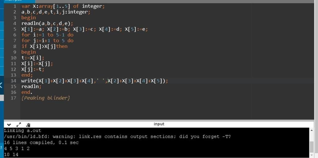 Cô giáo cho cả lớp 5 số nguyên dương a,b,c,d,e. Cô yêu cầu các bạn ...
