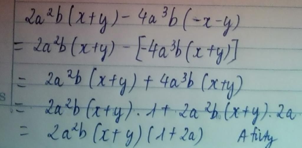 2a^2b(x+y)-4a^3b(-x-y) giup mik vs câu hỏi 4978779 - hoidap247.com