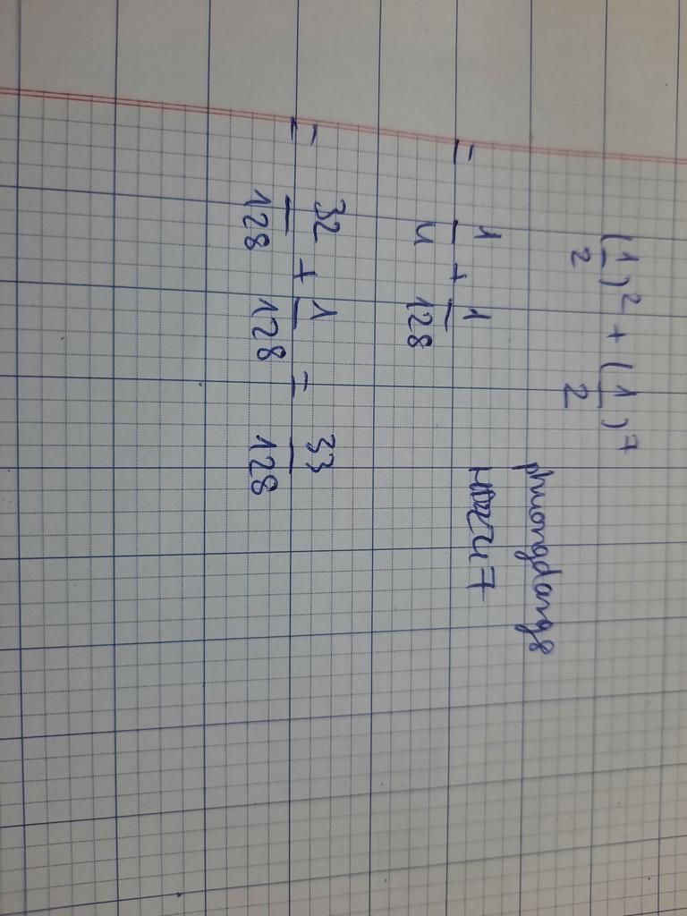 1/2 mũ 2 + 1/2 mũ 7 { giải nhanhhh giúp em ạ } [ Chi tiết ạ ] câu hỏi ...