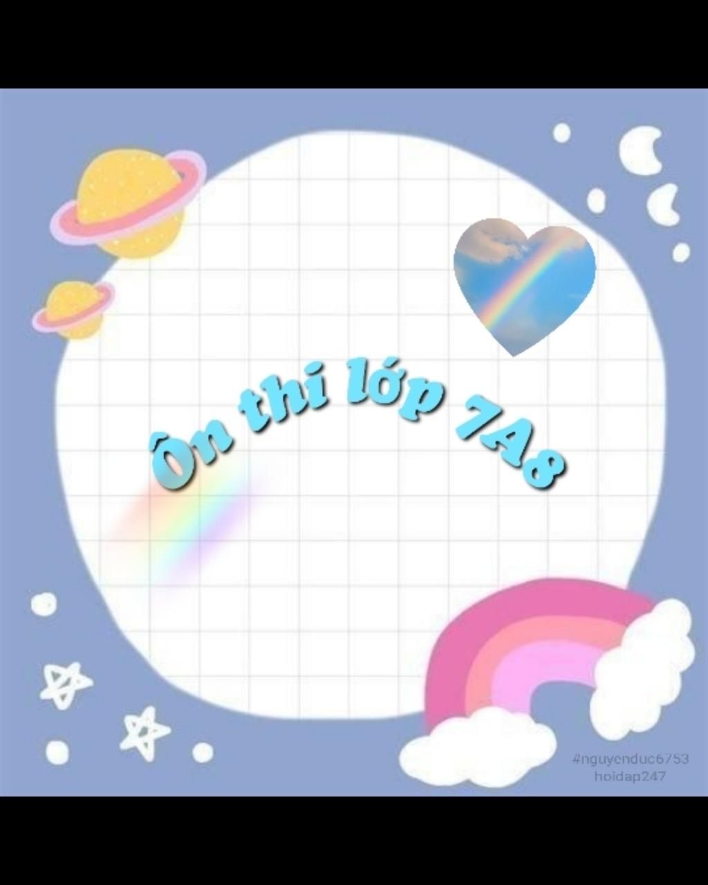 Làm cho mình logo "Ôn thi lớp 7A8" câu hỏi 5200140 - hoidap247.com
