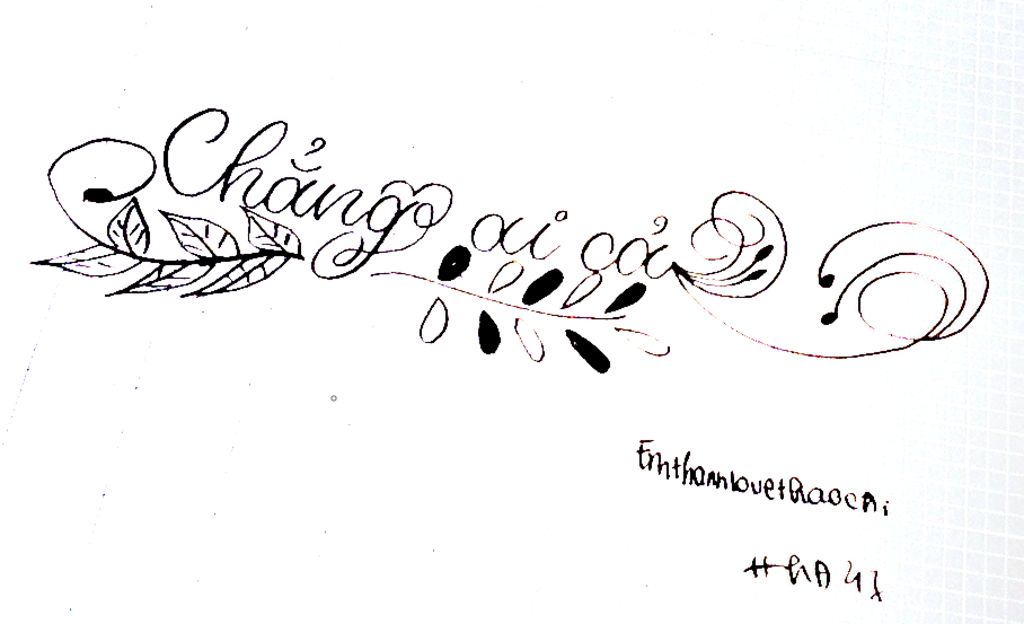 Hand/calli: Chẳng ai cả. N/L: gianhucoaidohieuduoccamgiaccuataolucnay ...