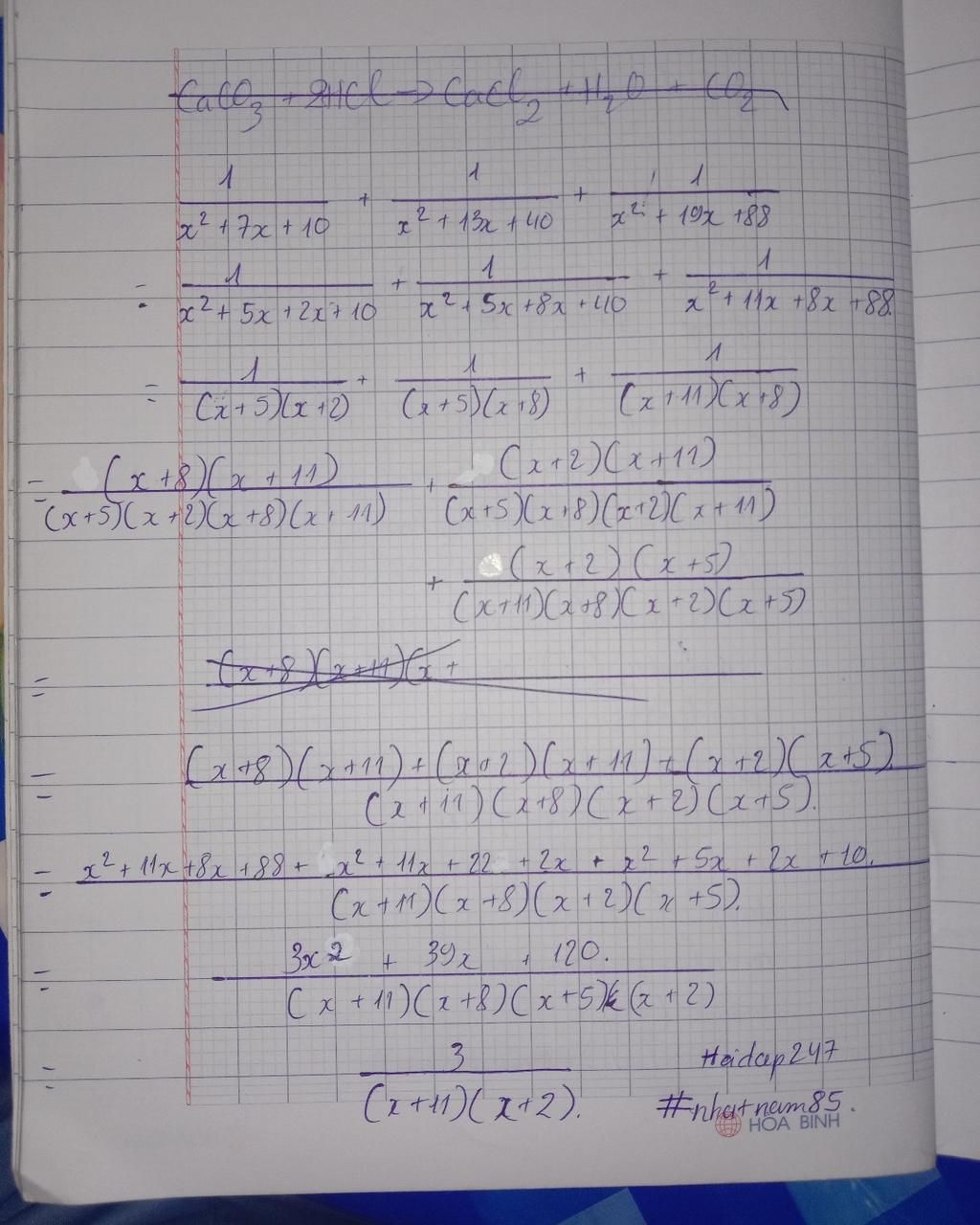 T nh 1 x 2 7x 10 1 x 2 13x 40 1 x 2 19x 88 C u H i 5340731