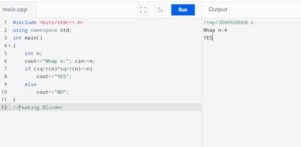 Nhập vào một số tự nhiên N(N
