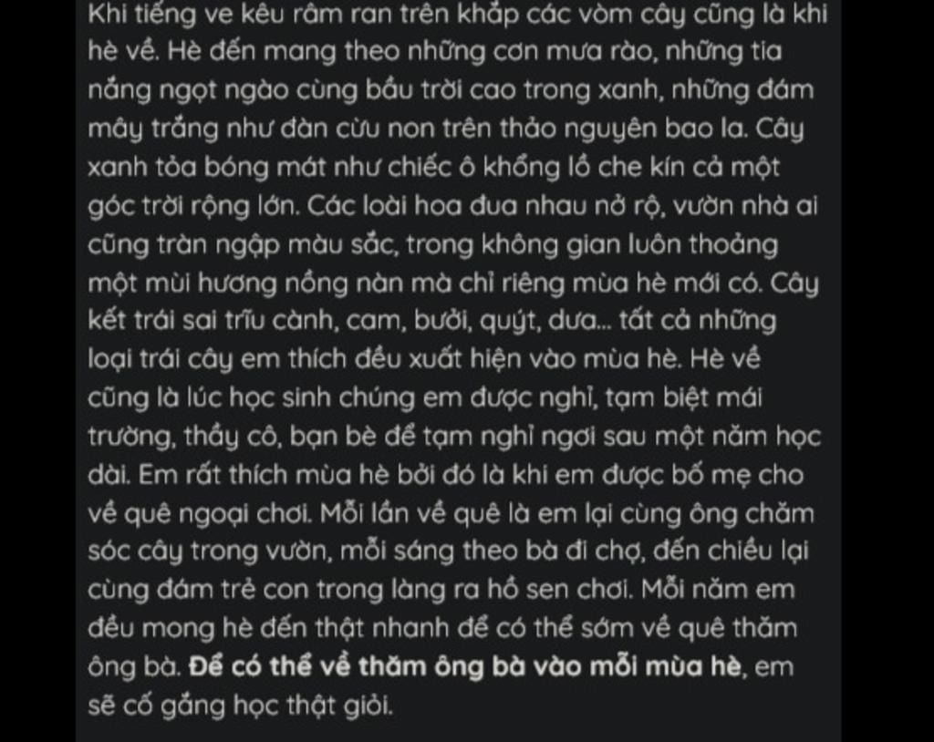 Viết đoạn văn nghị luận " 5 đến 8 dòng " nội dung tự chọn trong đó có ...