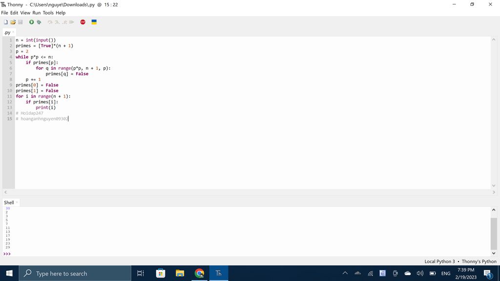 Hướng dẫn in ra các số nguyên tố từ 1 đến n đơn giản và dễ hiểu