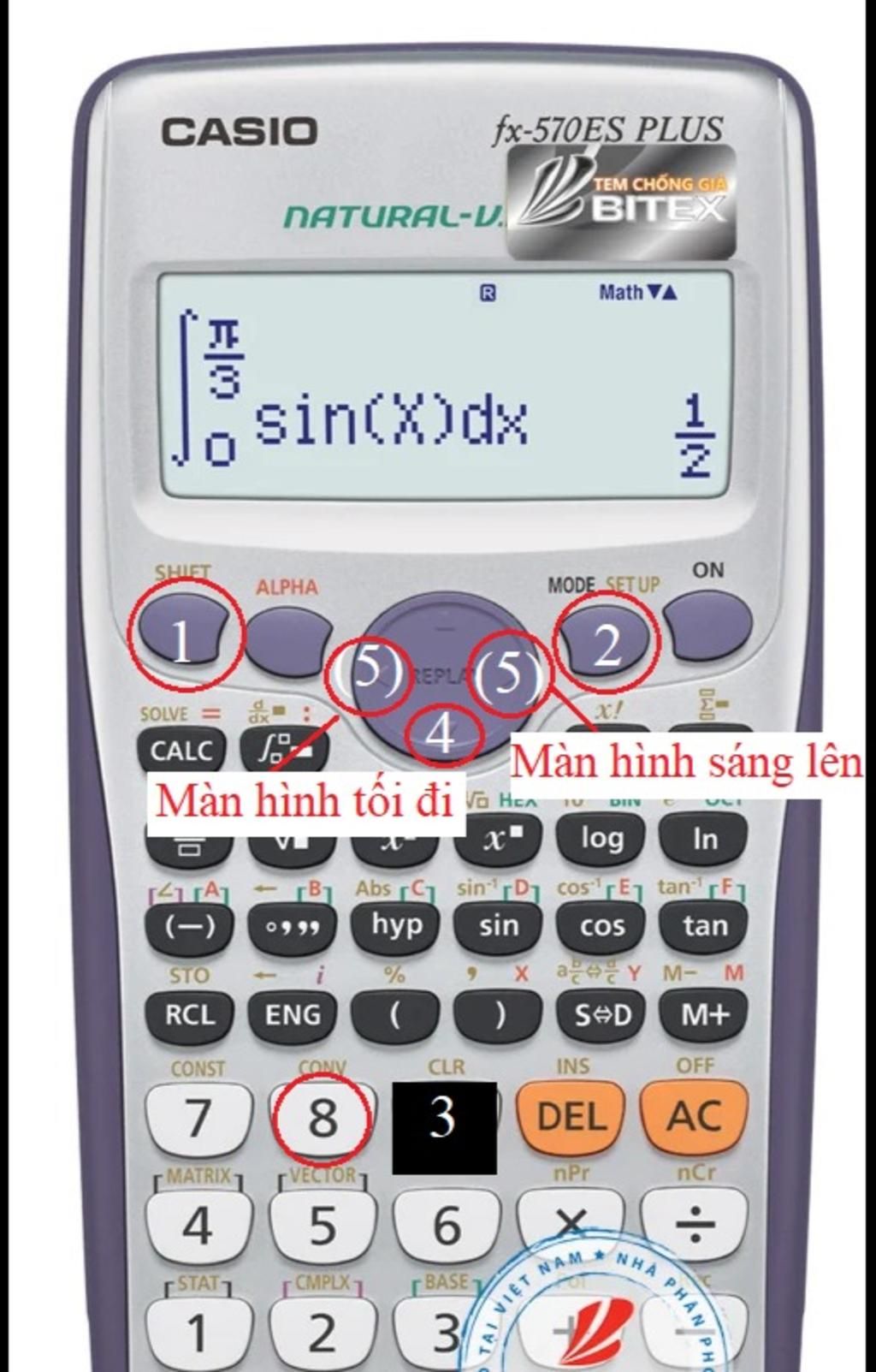 Mk hỏi ạ, máy tính casio của mình toàn màn hình đen nhưng vẫn bấm đc số ...