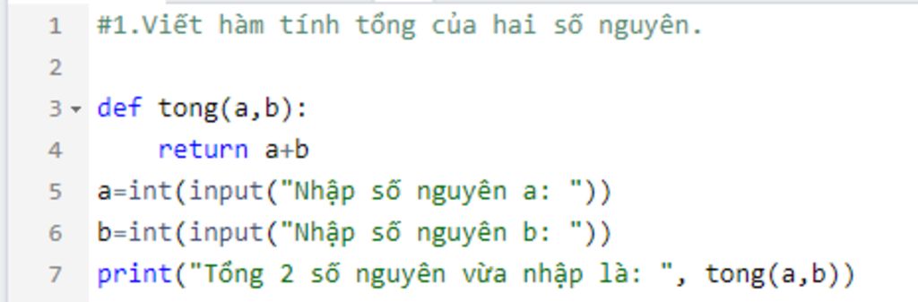 Tổng quan về viết hàm tính tổng 2 số nguyên và điều mà bạn cần biết