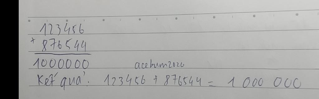 123456+876544=? mong mn giúp đở em nhé eeeeeeeeeeeeeeee câu hỏi 5867914 ...