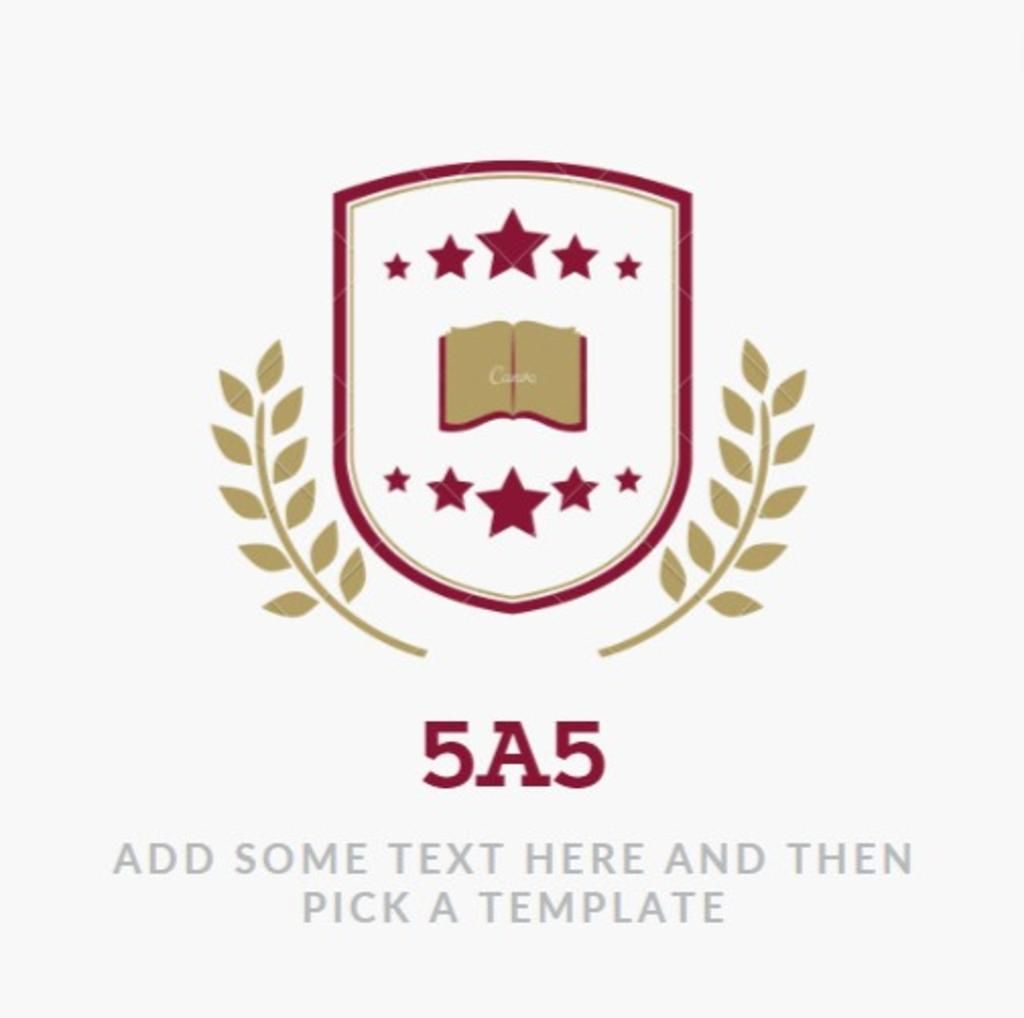 Làm logo : 5A5 5 cái nhé Nội dung , hình ảnh , chủ đề của mỗi cái khác ...