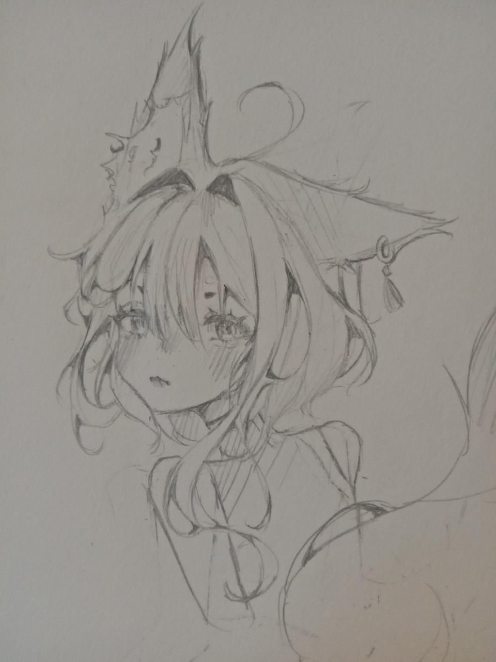 calli/hand: lộ nghi vấn bn( để link dưới bl) trace tranh anime/chibi ...