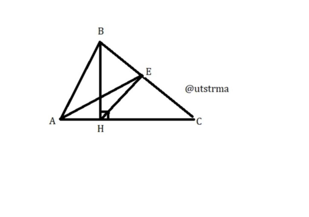 cho tam giác ABCcó cạnh AC dài 6 cm , trên cạnh BC lấy điểm E, sao cho ...