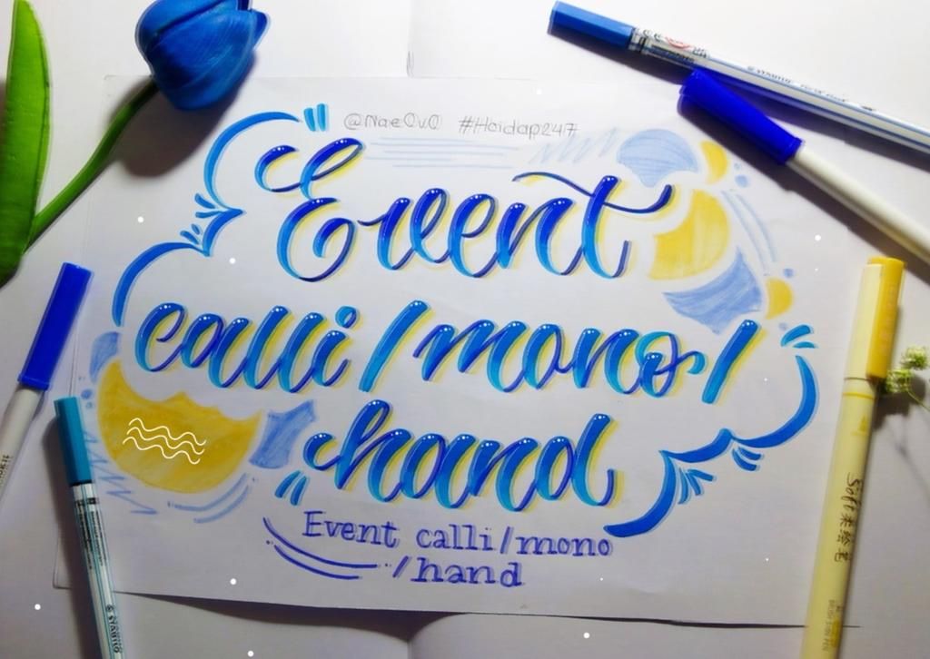 Calli: Event calli/mono/hand. NL: - Gửi `1` câu calli/mono/hand mà c ...