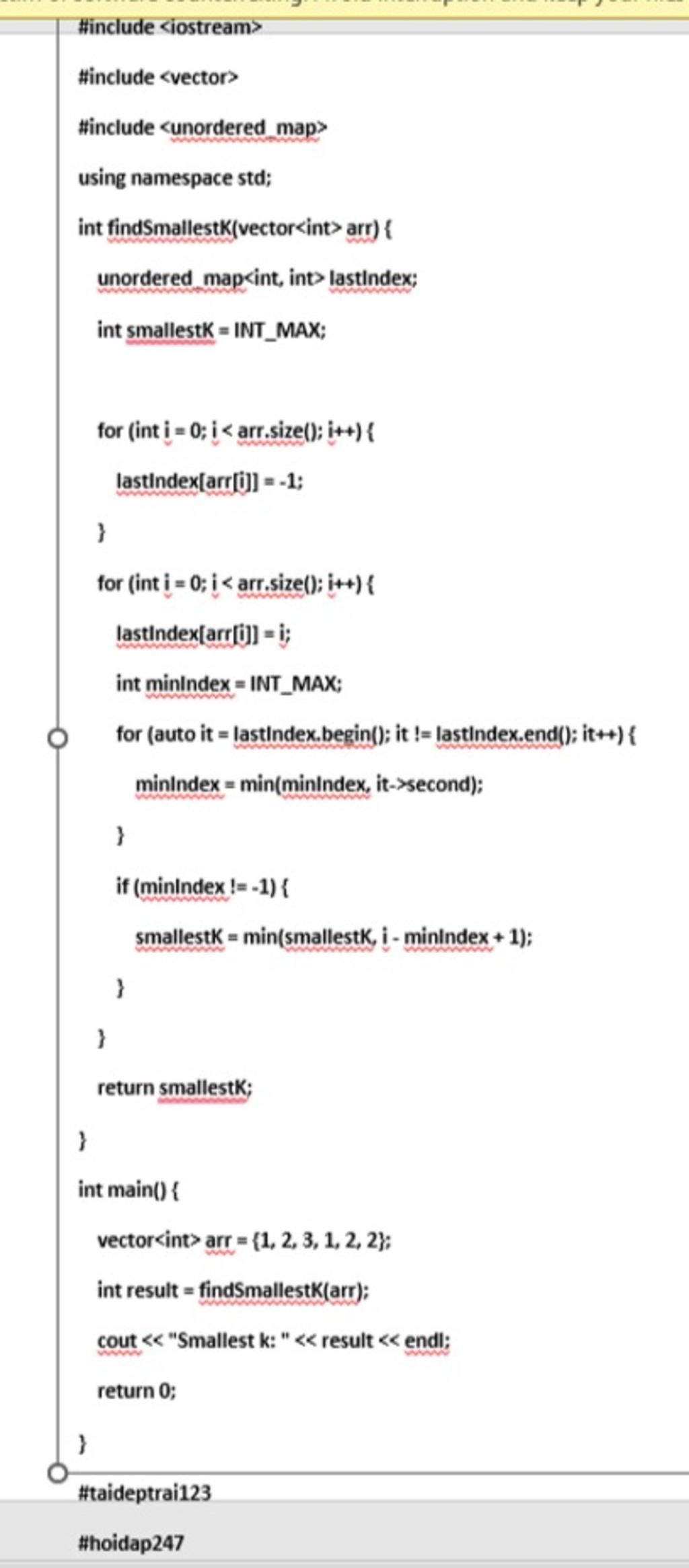 c++ ko có test Cho dãy số nguyên a1,a2,..,an. Số ai được gọi là số k ...
