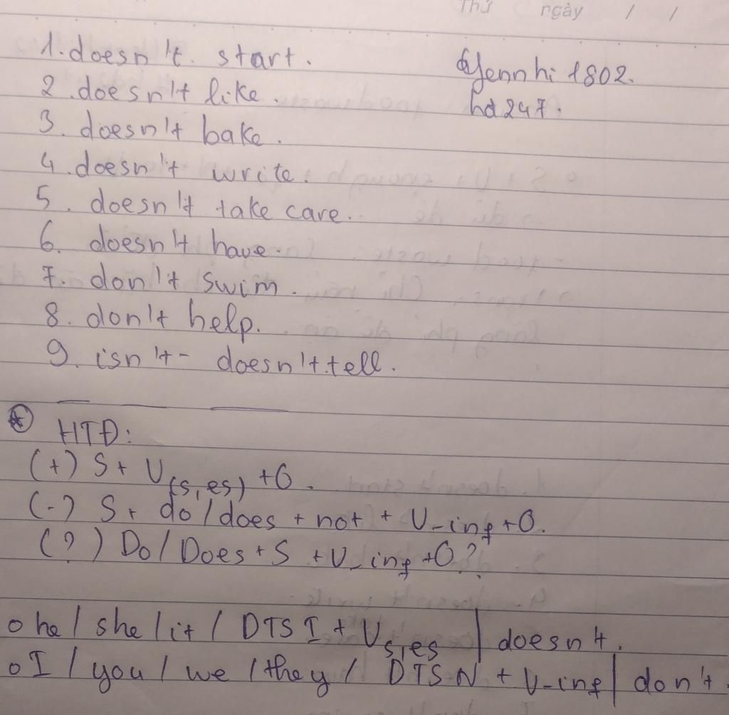 conjugate the verb in the simple present tense 1.The flight ( not start ...