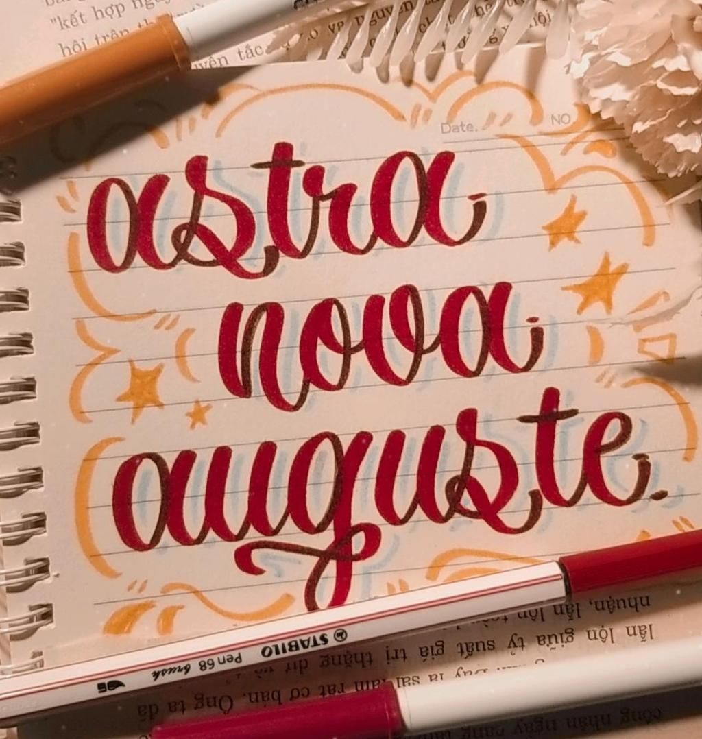 anime/semi/calligraphy: astra nova auguste. -- =))) xin tip des char ạ ...