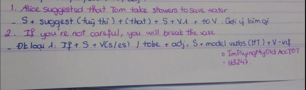 "Why don't you take showers to save water?" Alice said to Tom - Alice ...