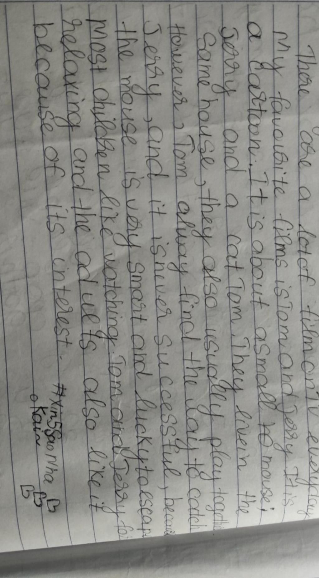 write a paragraph (60-70 words) about your favourite film câu hỏi ...