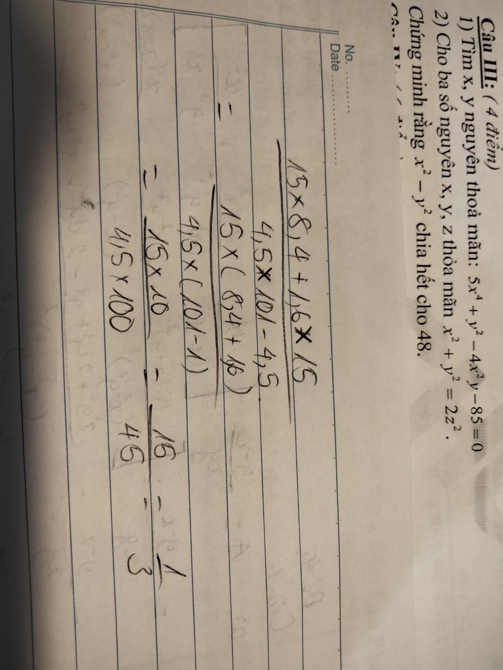 15x8,4+1,6x15/4,5 X101-4,5 câu hỏi 6899110 - hoidap247.com