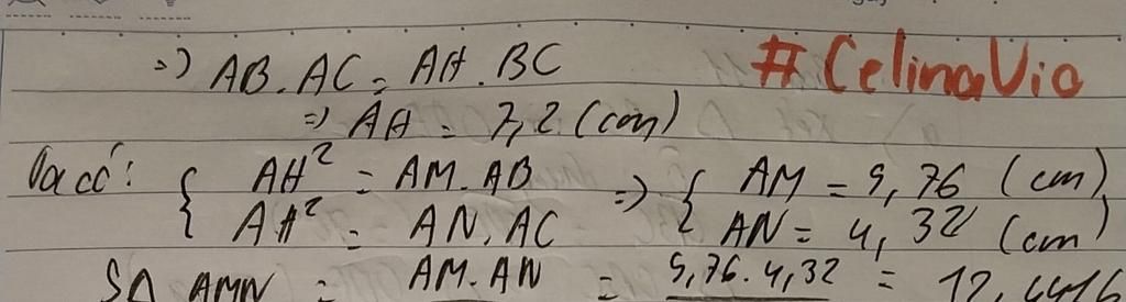 Câu 10:Cho tam giác ABC vuông tại A có đường cao AH, kẻ HM vuông góc với AB tại M a, Chứng minh ...