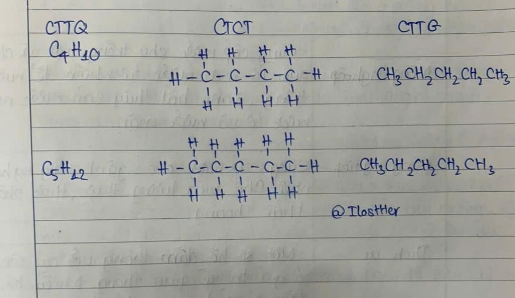 Viết cthuc cấu tạo đầy đủ và thu gọn của các chất: a) C4H,O. b) C5H,2 ...