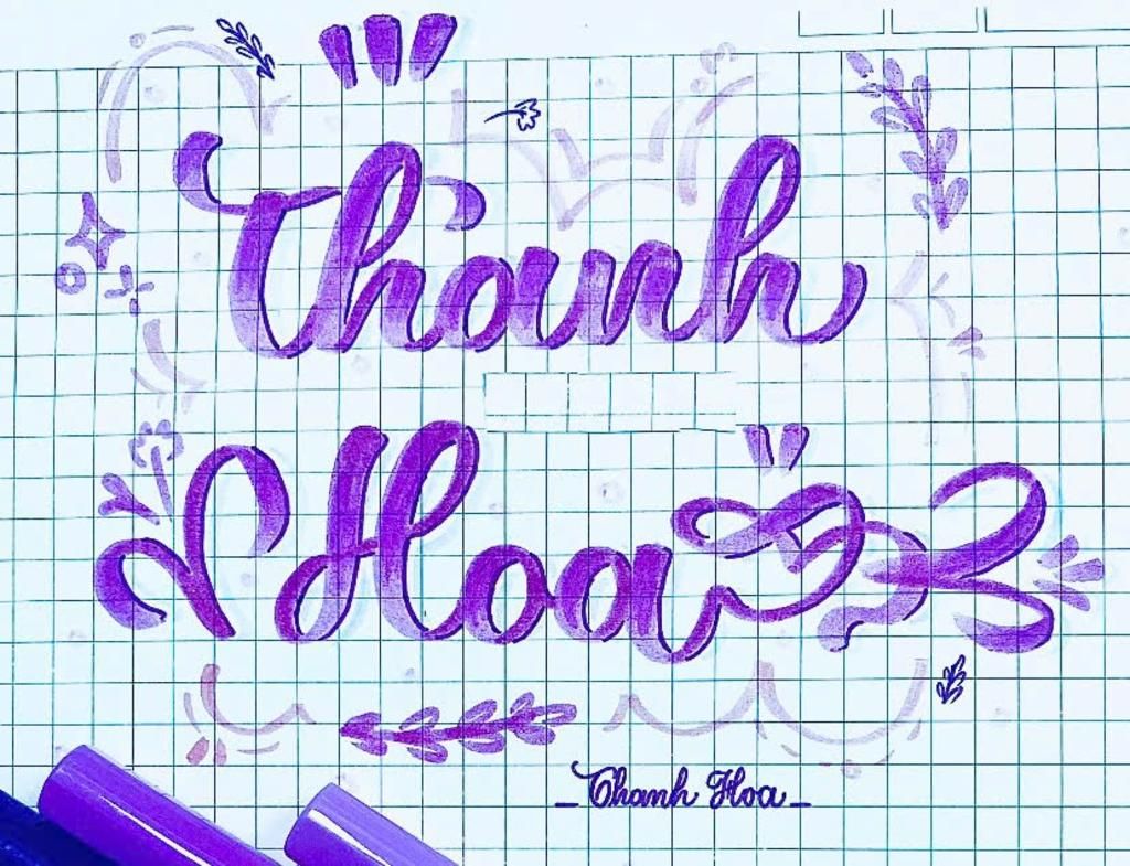 Calligraphy : Thanh Hoa. (tone tím) or Calligraphy : Bắc Kinh. (tone đỏ ...