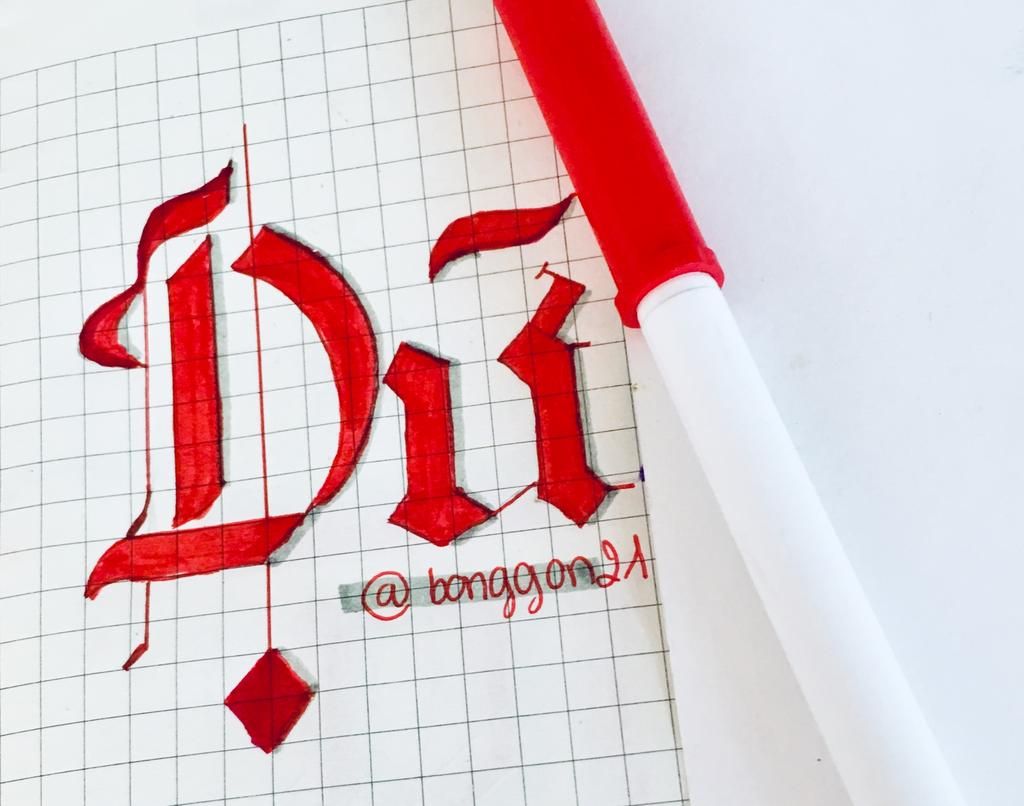 Gothic/Mono/Type/Hand/Thư pháp/Calligraphy `:` Dữ NL `:` Nãy thấy b kia ...
