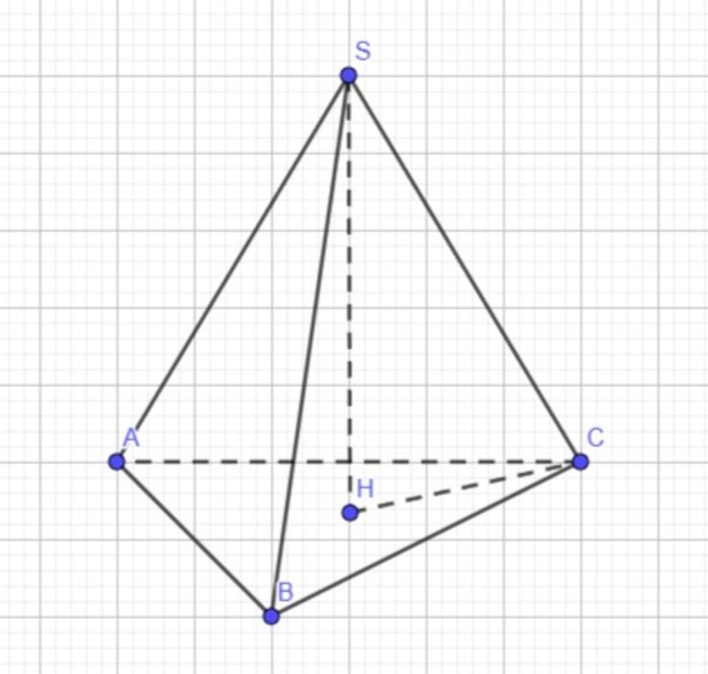 Cho hình chóp S.ABC có thể tích bằng 20a³ và diện tích tam giác ABC là 10a². Biết SC = 12a. Tính ...