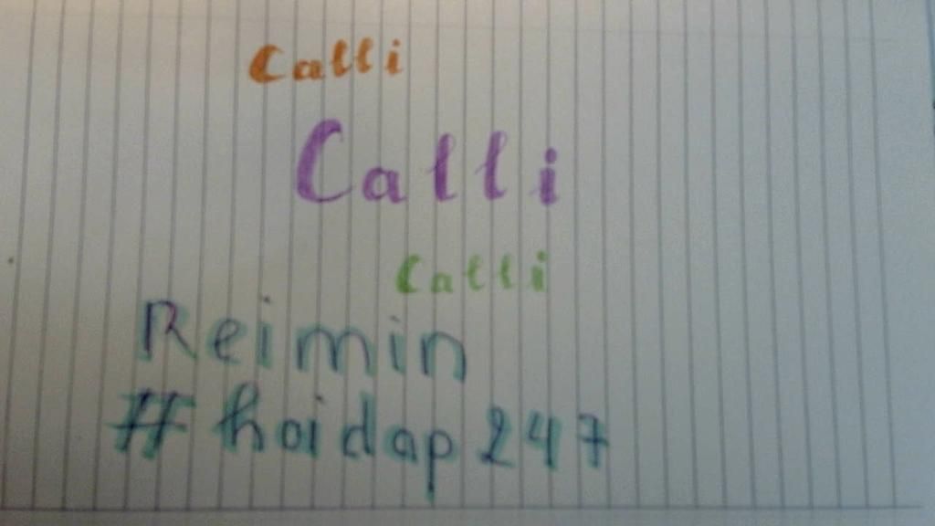 calli: calli calli calli NL: giúp anh từ vựng câu hỏi 7960440 ...