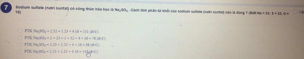 7 Sodium sulfate (natri sunfat) có công thức hóa học là Na, SO. Cách ...
