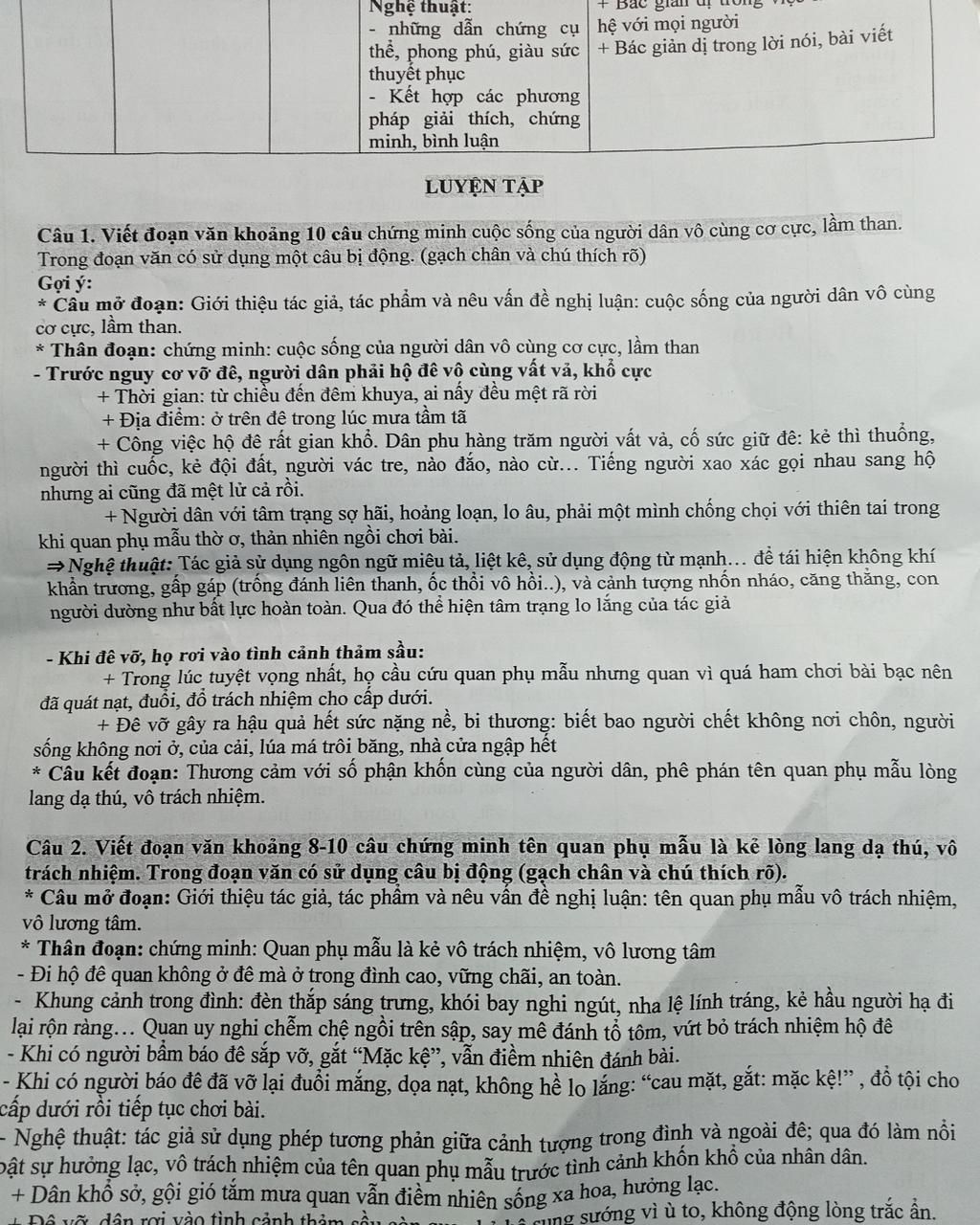 Câu 1 thôi ạ e sắp thi ròi kíuuuu hứa vote đầy đủ Nghệ thuật: những dẫn ...