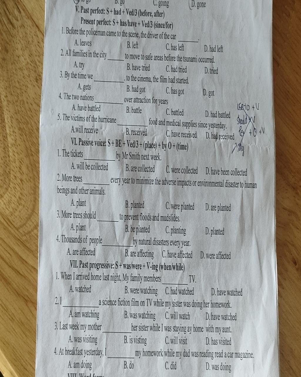 D. go C. going V. Past perfect: S+ had + Ved/3 (before, after) Present ...