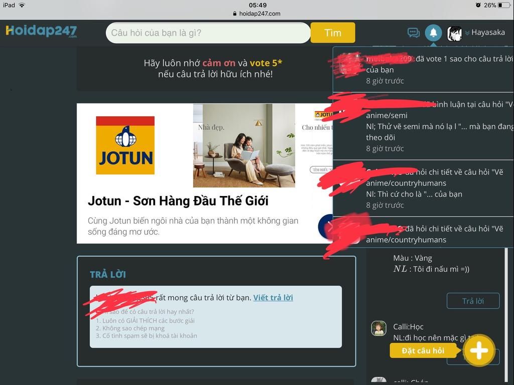 Vẽ anime/semi Nl: Tranh của tôi ở câu hỏi [4943232] đúng là không có ...