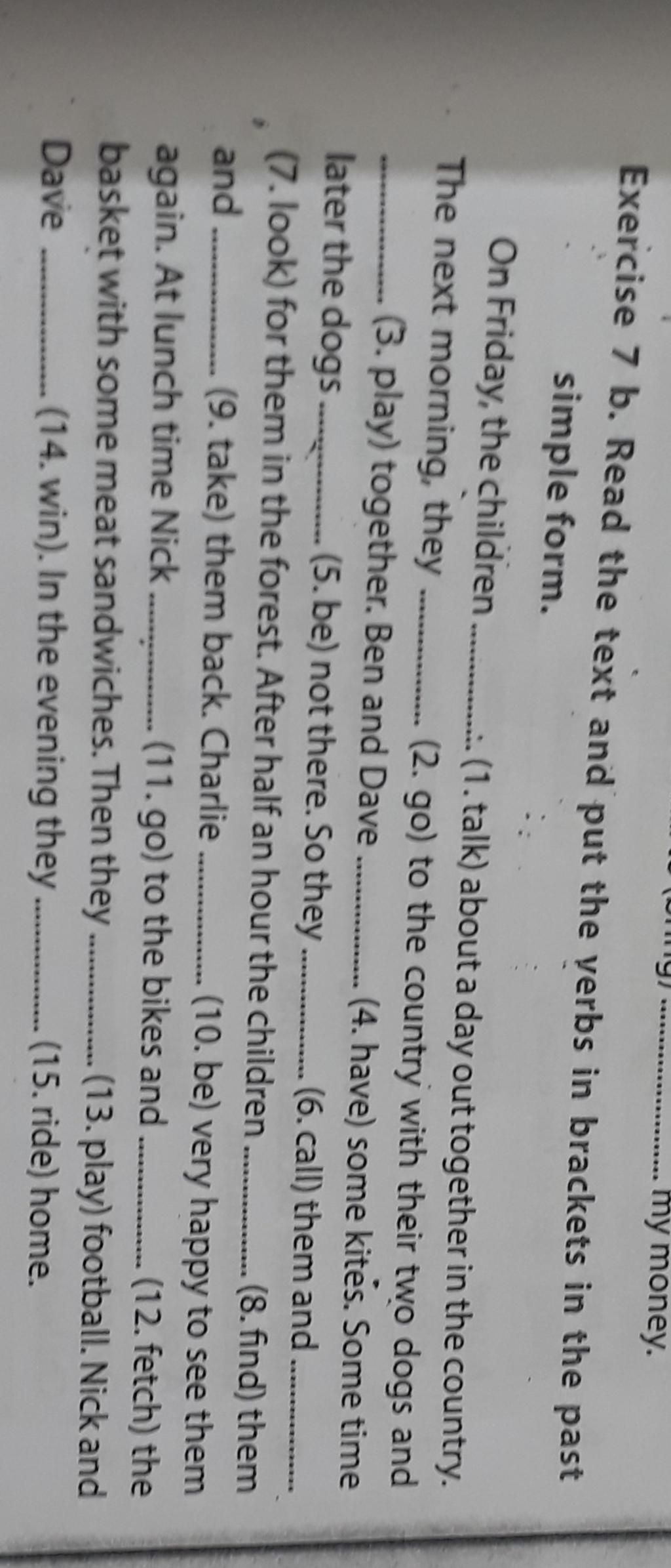 197 N My Money Exercise 7 B Read The Text And Put The Verbs In 197-n-my-money-exercise-7-b-read-the-text-and-put-the-verbs-in