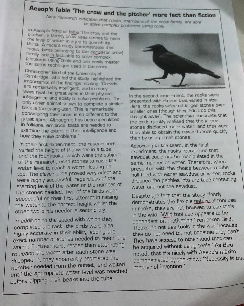 tìm các từ synonyms or paraphrase có trong bài này với ạ em cảm ơnAesop ...