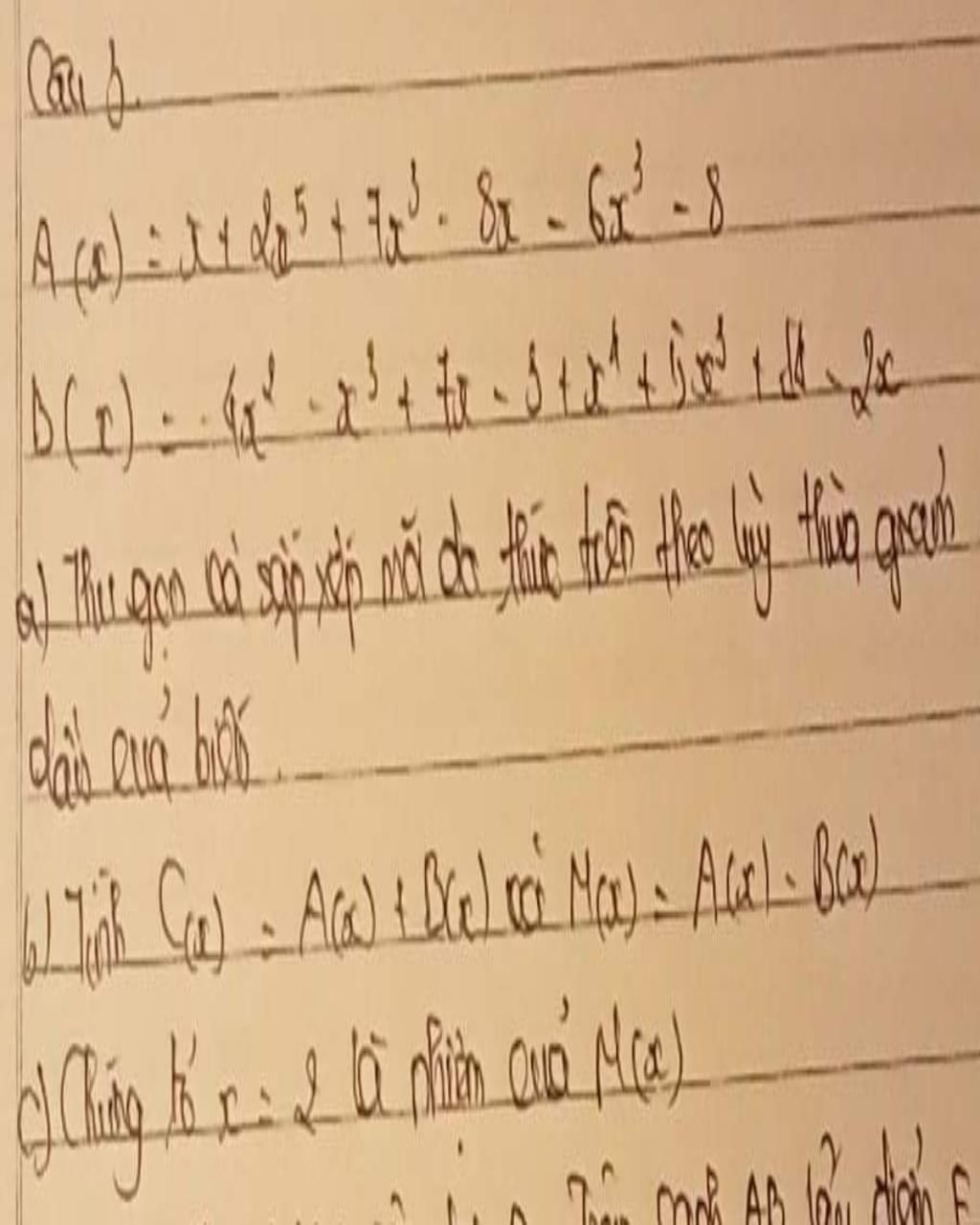 Caus (A (0) = x + √₂ ² + 7²³ - 8x - 67²³ - 8 (D (0) -- 67 ² - 2 ² + 72 ...
