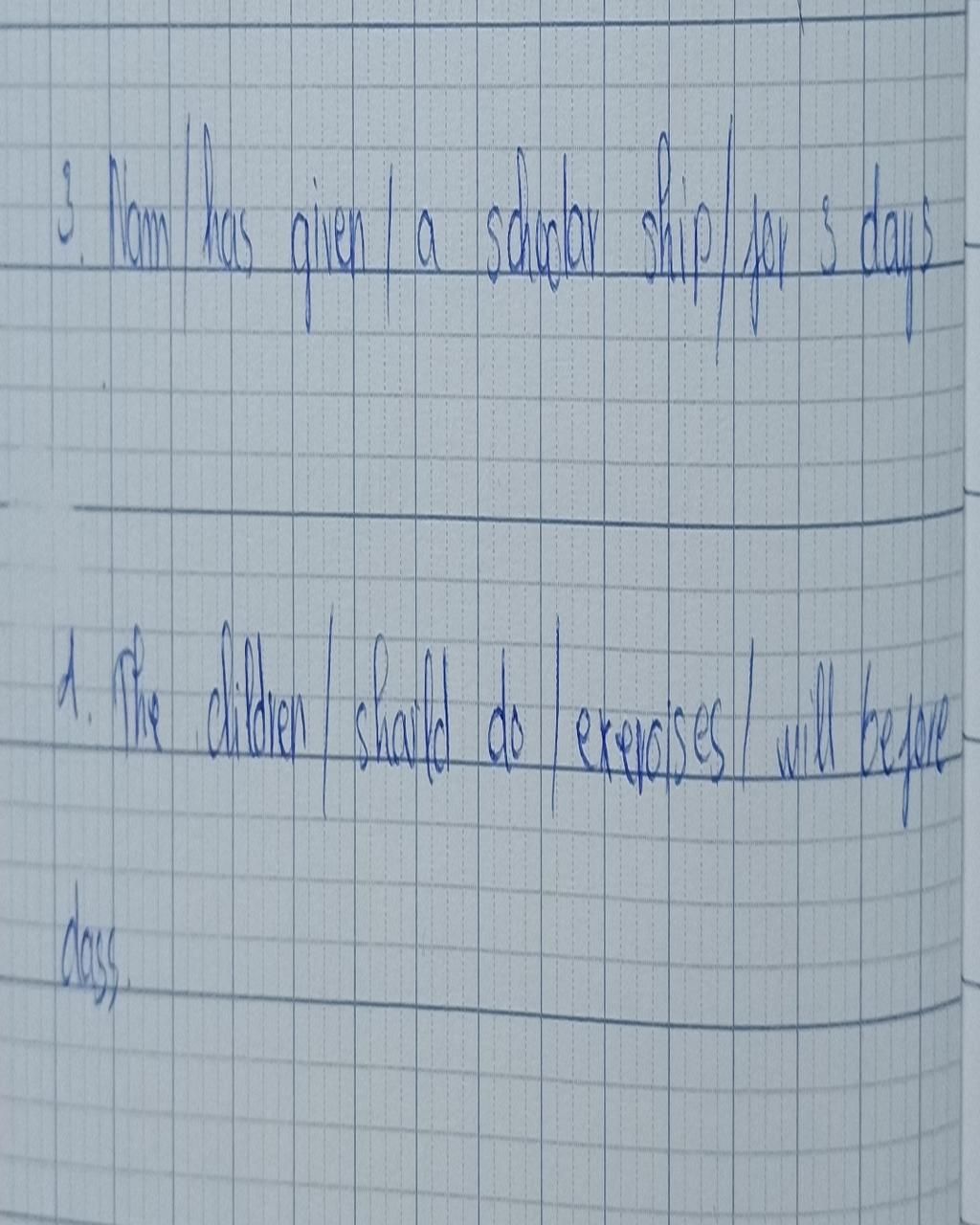 Cách sắp xếp câu hoàn chỉnh ạ SOS cứu em vs ạ huhuhuu 3 de las dos from ...