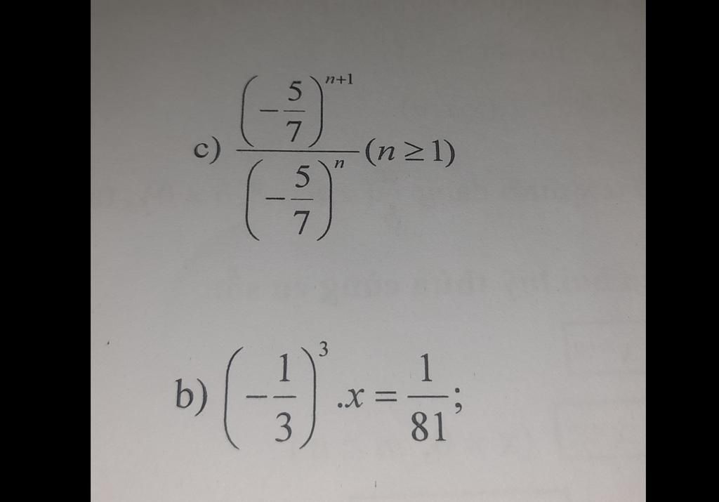 c) b) - 5 n+1 7 (-) ㅎ 3 n (n>1) .x = .X 81