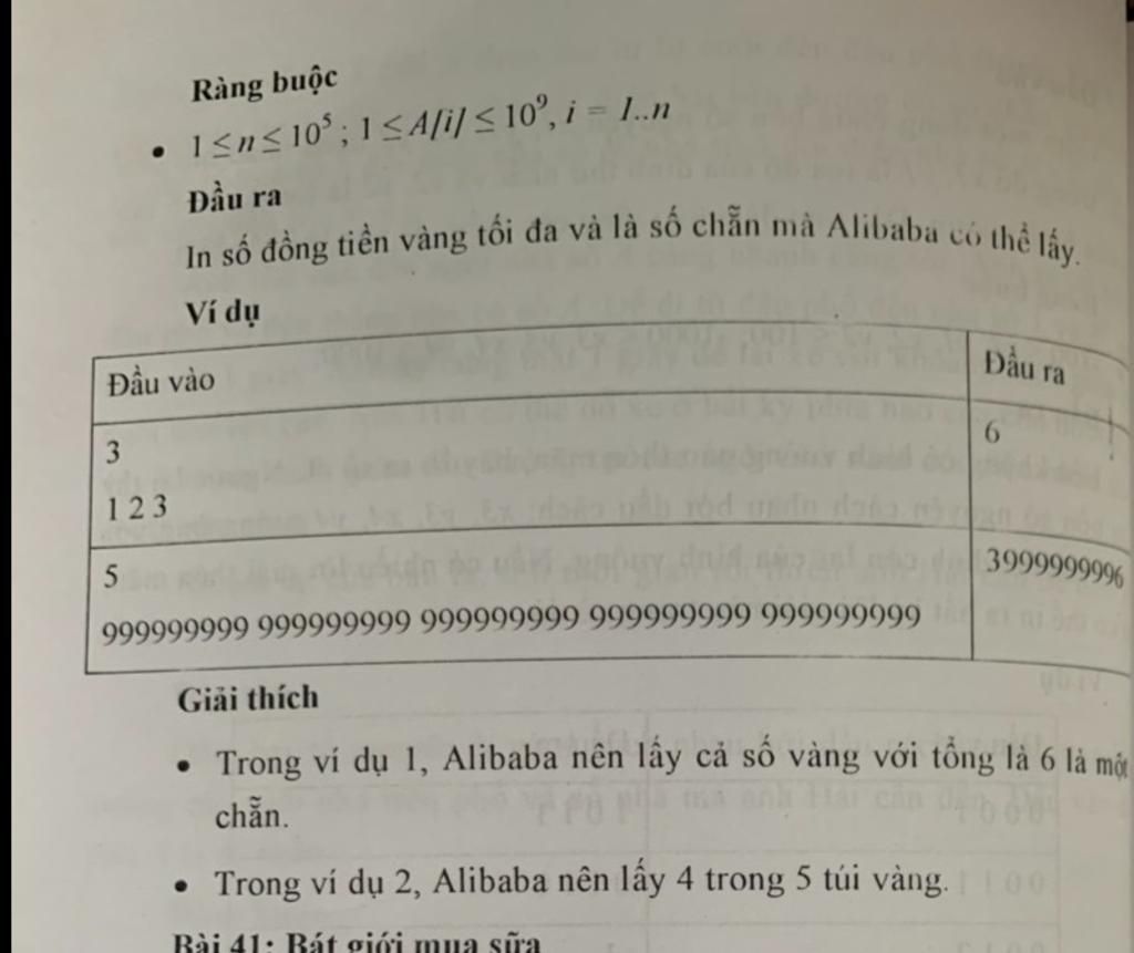 Đầu vào 3 123 Ràng buộc 1≤n≤ 10³; 1≤A/i/≤ 10', i = 1..n Đầu ra In số ...