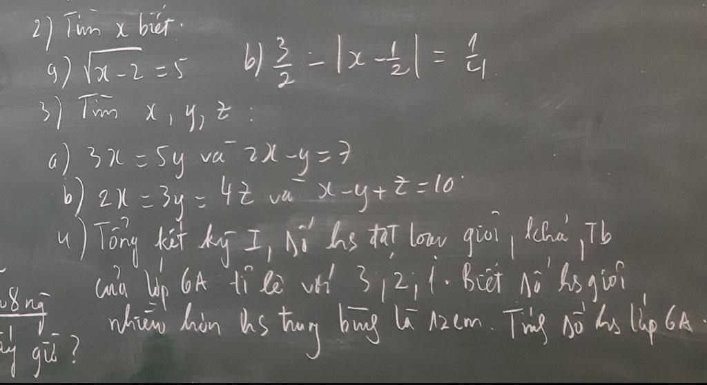 xin đấy cứu với huhuhuhu sáng mai đi học gòi mayas bạn ơi2) Tìm x biết ...