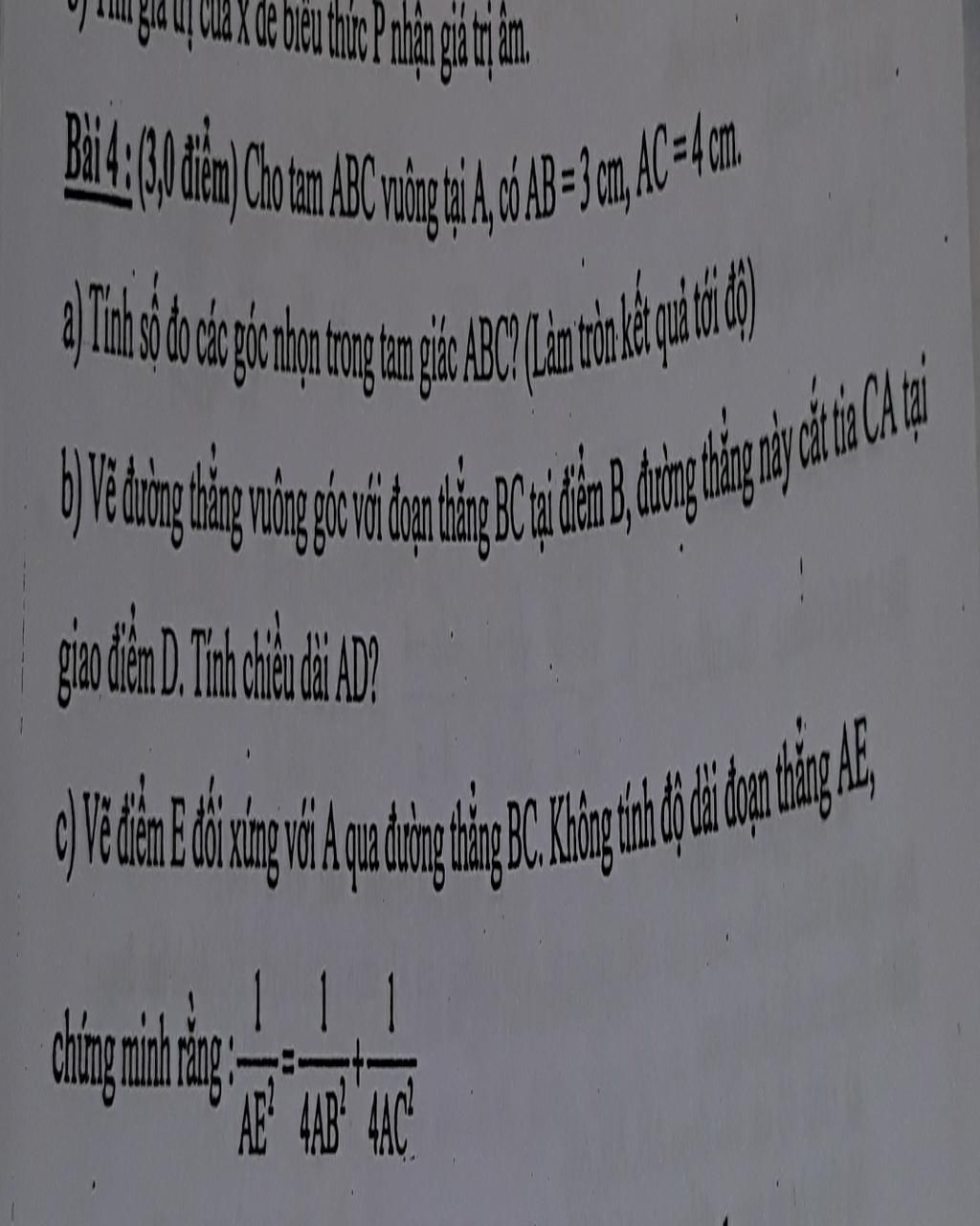 Giúp em phần C với ạ, trước 10 tối nay ạ huhu de biểu thanh nhận giao ti m Bil1:30 điểm) Cho tam ...