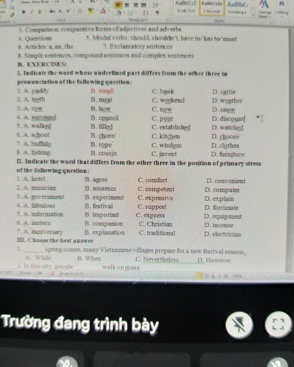 Times New Rom 14 BZU abc Fent Paragraph 3. Comparison: comparative ...