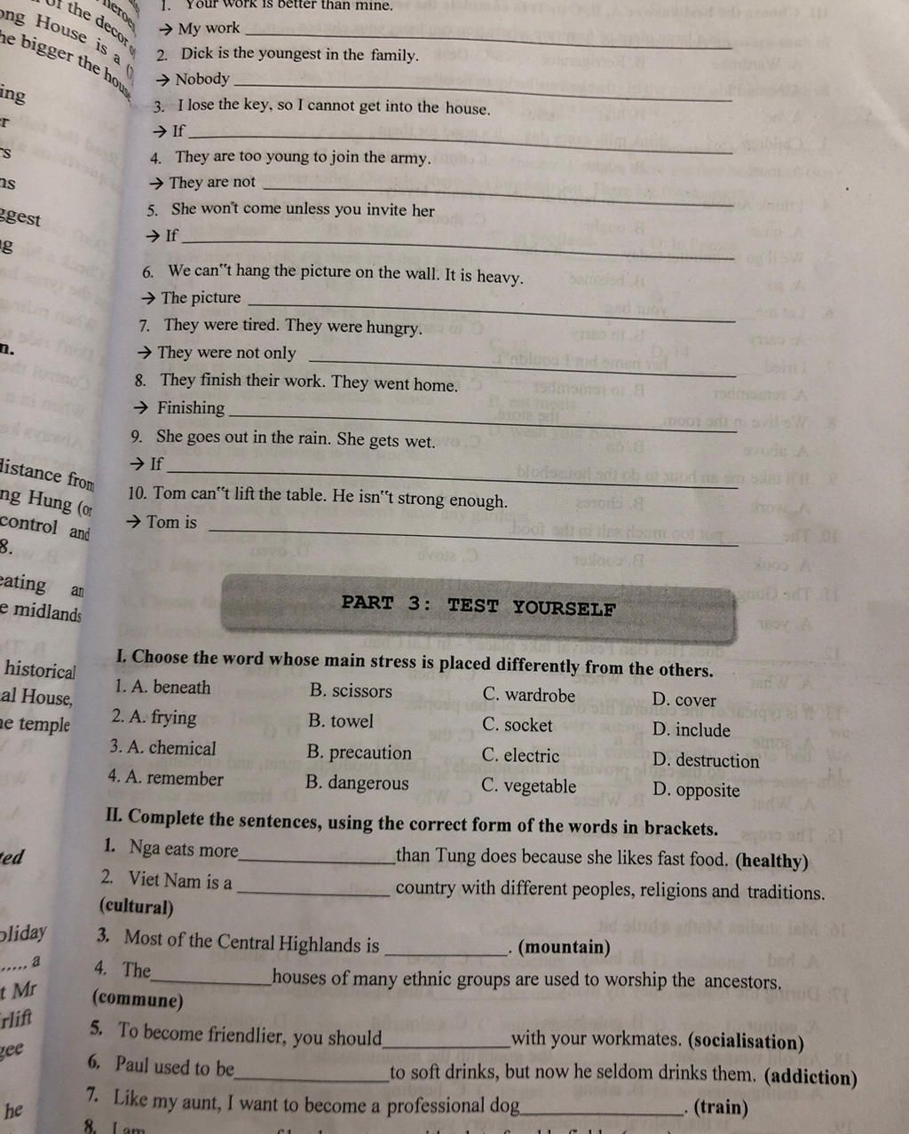 ing er S s egest ng 1. distance from ng Hung (or control and 8. heroes ...