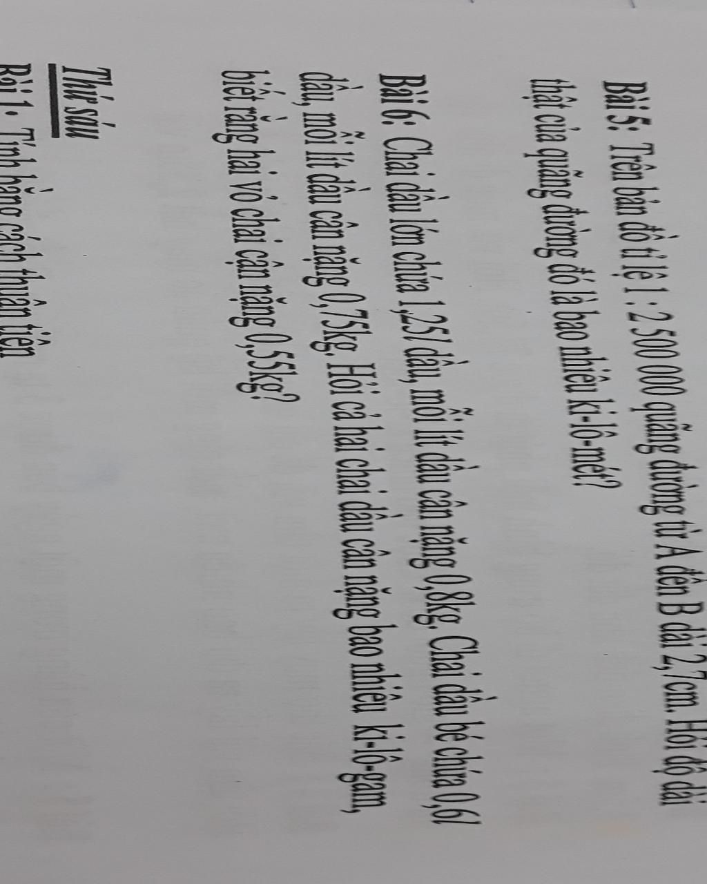 LÀM bài 6 thôi nha bài 5 tôi làm r ét ô ét ai giúp tôi v Bài 5: Trên ...