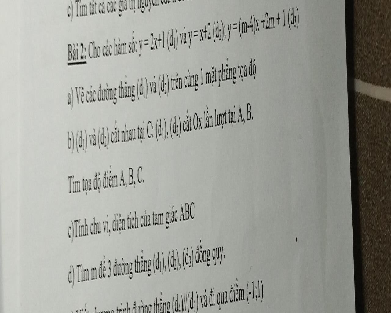 c) Tim tat ca cac Bàn Cá bản số 1 = 1 0 My=addy= m | ai lãnh đảng tháng ...