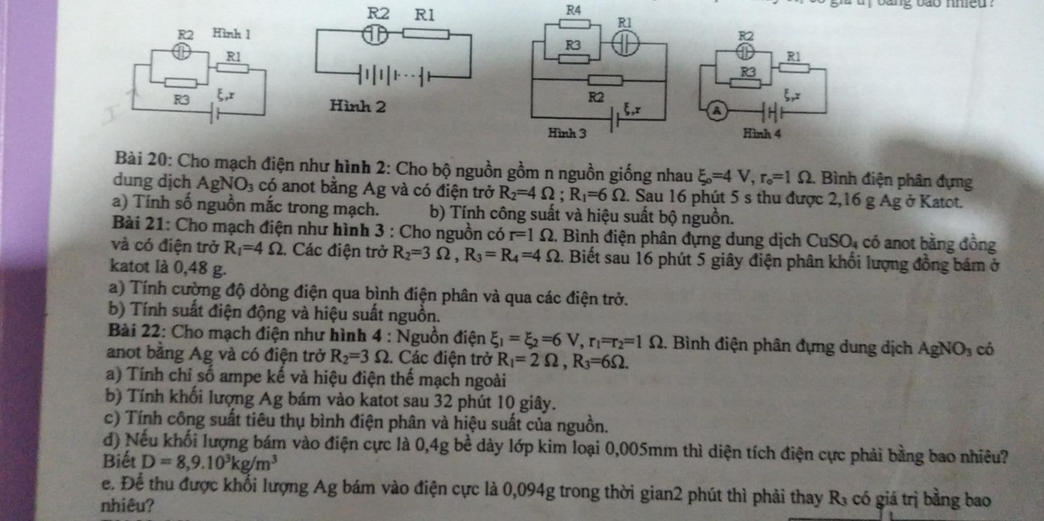 R3 Hihl R1 R2 H Hình 2 R1 R4 Hình 3 R2 R1 5,7 R3 R1 THE Fh g bao nhe ...