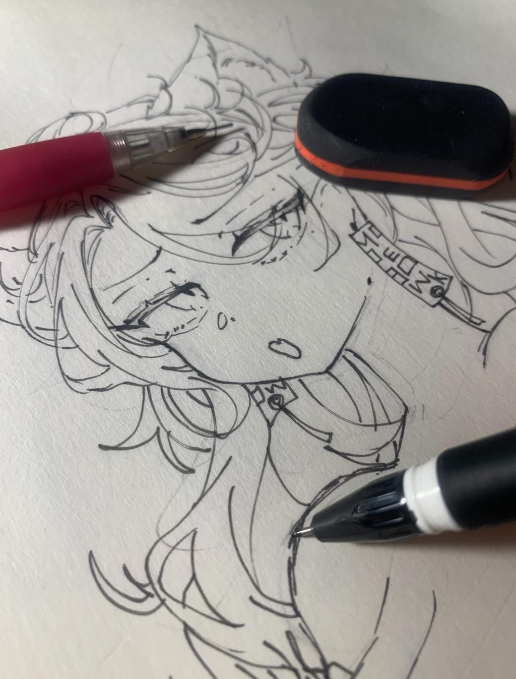 Calli: Just keep drawing Or vẽ anime NL: Đang học nhé mấy nàng =))).0 4