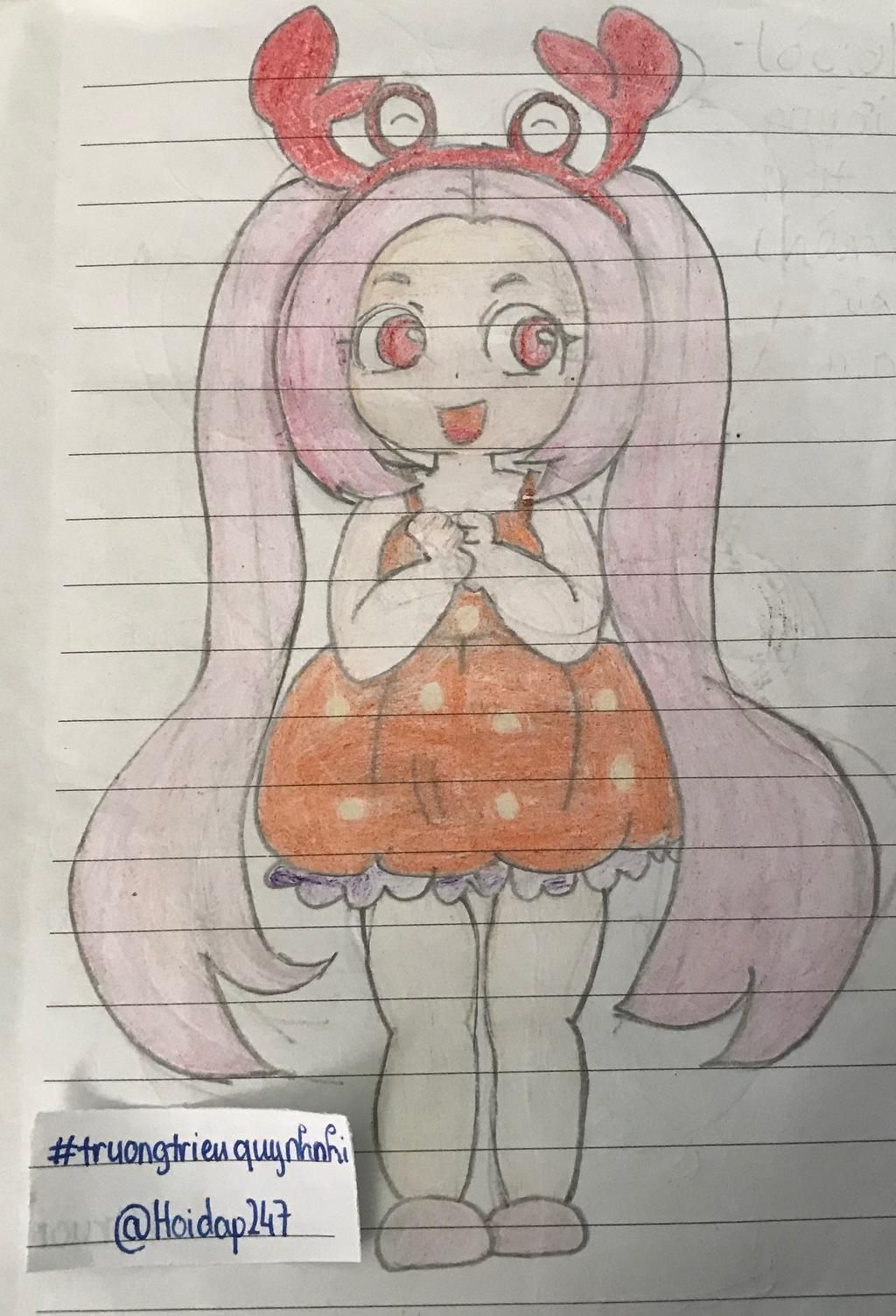 Calli or chibi : cự giải N/L : vẽ tặng mấy bạn cung cự giải nè, chúc ...